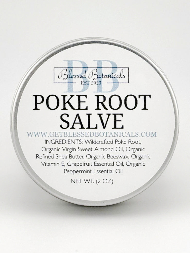 Wildcrafted Poke Root Salve - Great for Lymphatic Drainage, Dark Circl ...